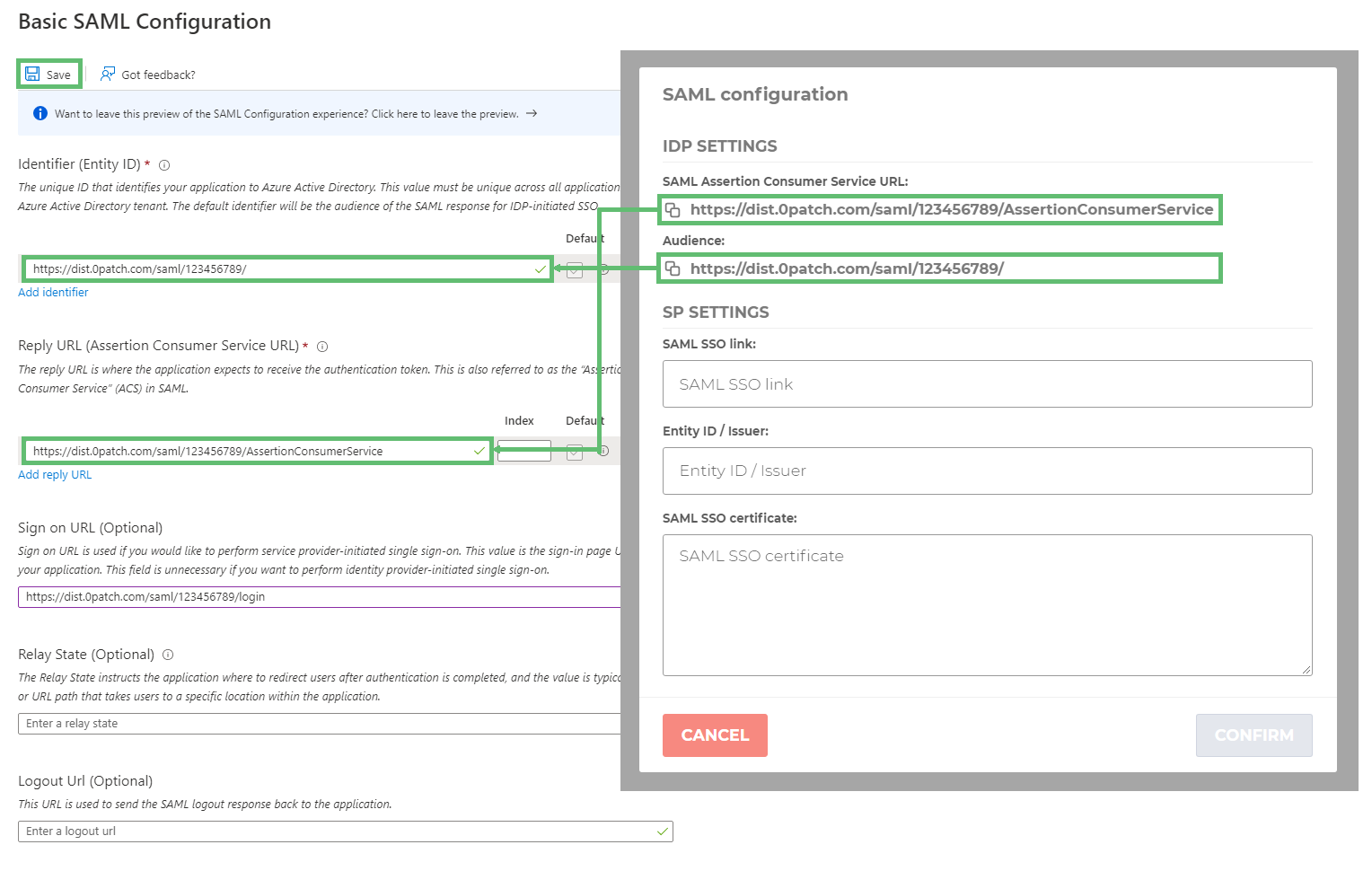 Configuring Microsoft Azure Ad Saml Single Sign On To 0patch Central